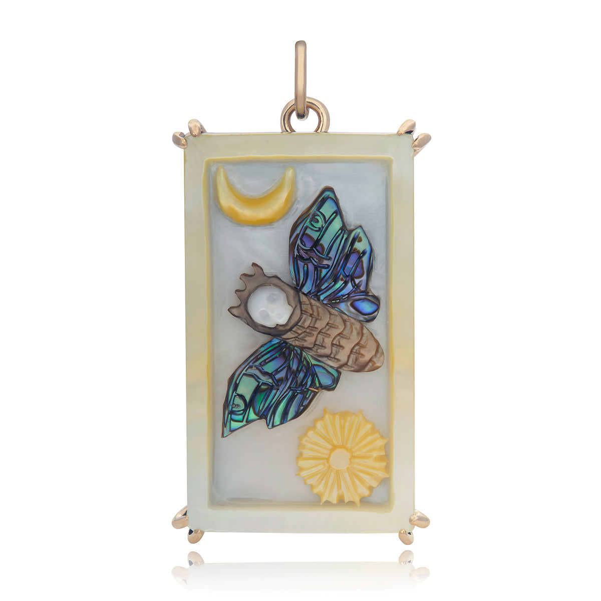 Hawk Moth Tablet in 14K Gold – Maura Green