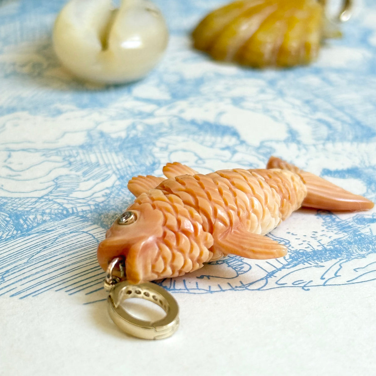 Articulated Fish in Apricot Conch – Maura Green