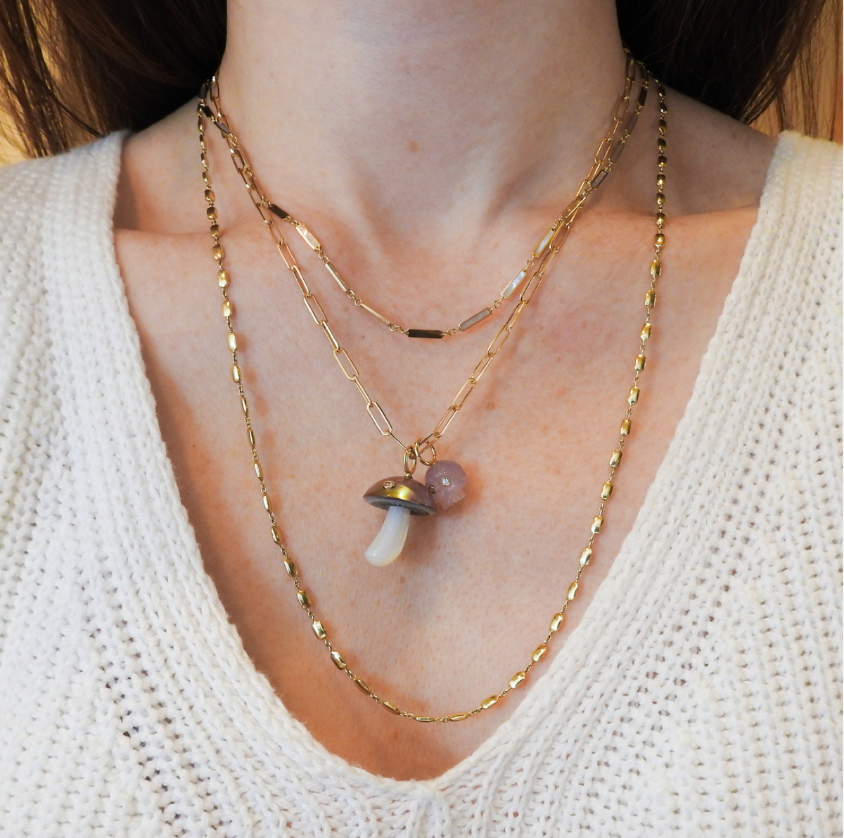 Petite Nugget Chain in 14K Gold – Maura Green