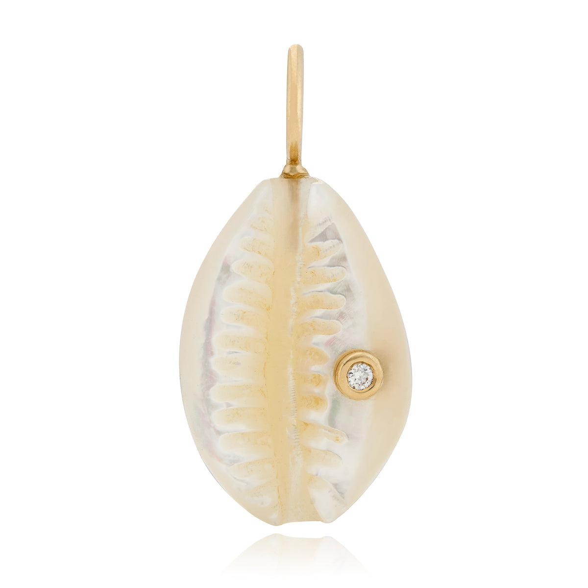 Small Cowrie Shell with Diamond – Maura Green