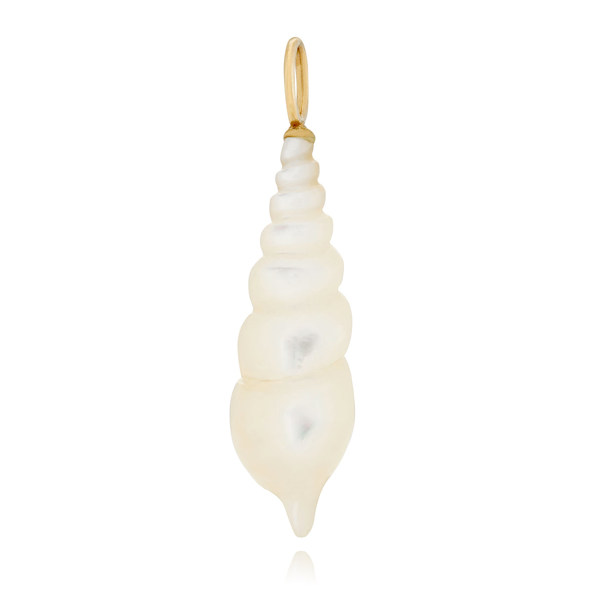 White Mother of Pearl Spiral Shell – Maura Green